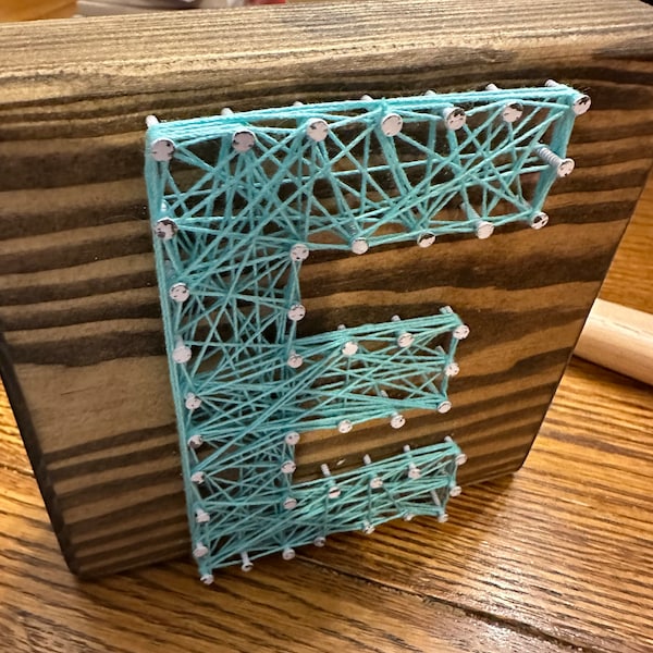 DIY Letter String Art Kit, Choose Any Letter, Choose Any Color - Etsy
