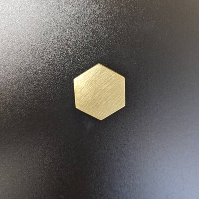 Gold Brushed Brass Modern Round Circle Cabinet Drawer Handles - Etsy