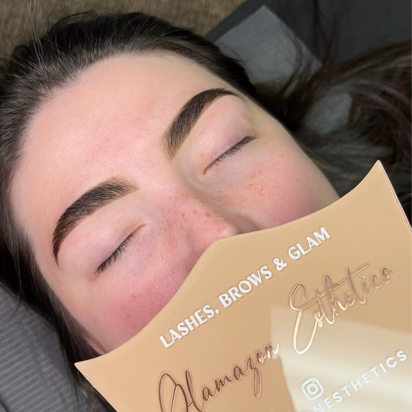 Lash and Brow Sign Prop, Acrylic Lash Tech Photo Prop, Salon Decor ...