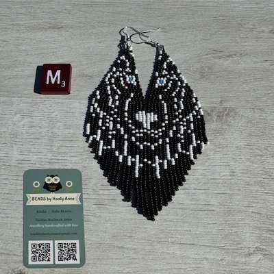 Three Patterns, Woman Beaded Earrings Pattern, Instant Download, Miyuki ...
