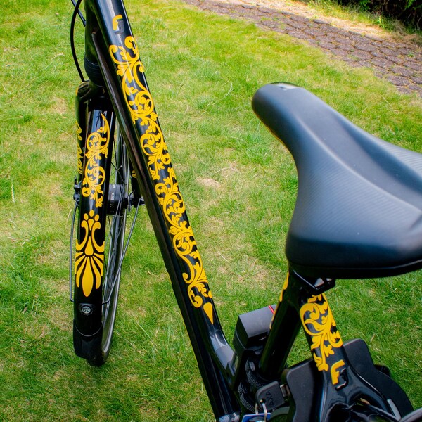 Fun Decorative Bicycle Stickers, Flowers and Butterfly, Bike Decals. - Etsy