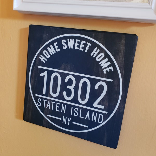 Zip Code Sign | Personalized Location Sign | Zip Code, City and State ...