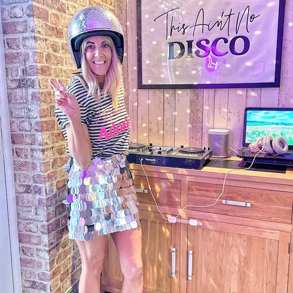 Disco Ball Helmet With Retractable Visor QUICK DELIVERY! - Etsy