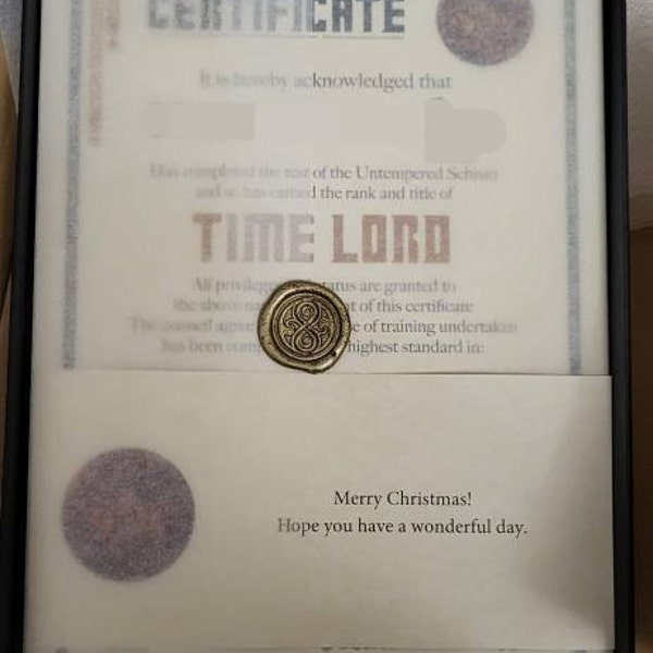 Deluxe Sith Lord Certificate in a Luxury Gift Box - Personalised With ...