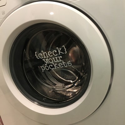 Check Your Pockets Vinyl Decal / Laundry Room Decal / Vinyl Decor ...
