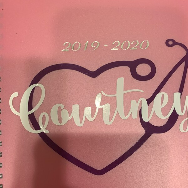 Nurse Stethoscope Decal With Name - Nurse Graduation Gifts - Nurse ...