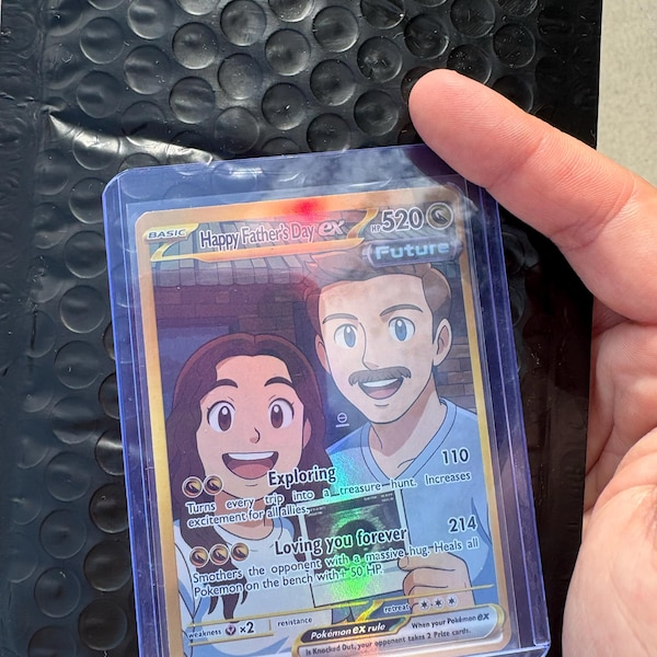Custom Pokemon Card, Print Your Own Card, Holographic Custom Cards ...