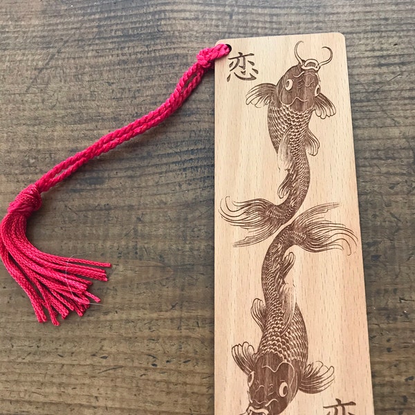 Koi Bookmark, Fish Bookmark, Japanese Style Bookmark, Koi, Japanese Koi ...