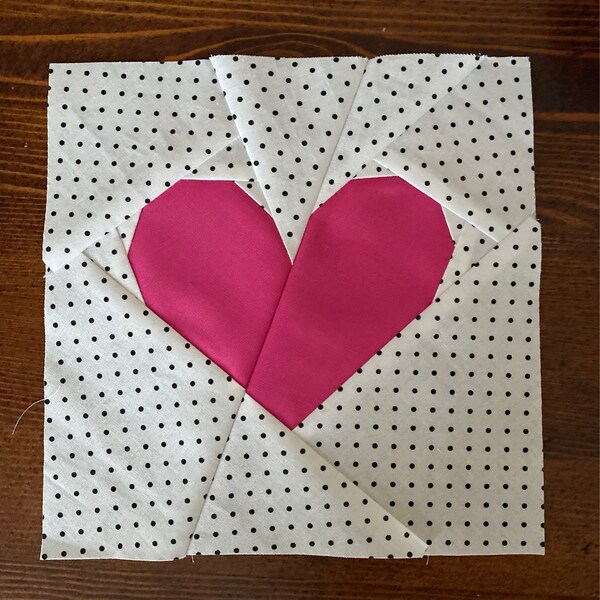Heart Paper Piecing Pattern, PDF - Etsy
