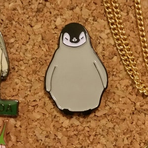 Penguin Pin Enamel Pin Badge - Etsy
