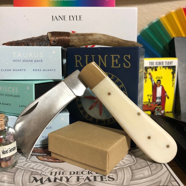 Hand BOLINE Bolline Sickle Herbalist Tool Druidic Ritual Druid ...