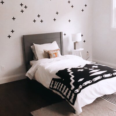 Plus Sign Decals Swiss Cross Wall Decals Plus Sign Stencil - Etsy