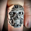 Terminator Ring , T-800 , Endoskeleton , 3D Print , Oxidized ...