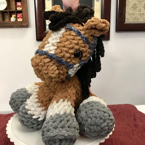 BUNDLE Paylin the Pony STUFFIE + SNUGGLER Crochet Pattern | No Sew Low ...