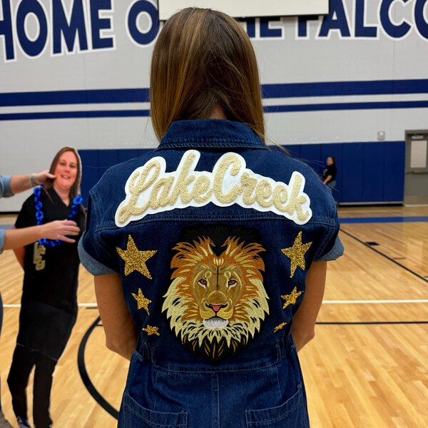 Custom Chenille Varsity Letter Leopard Print Patch ANY SIZE/LETTER - Etsy