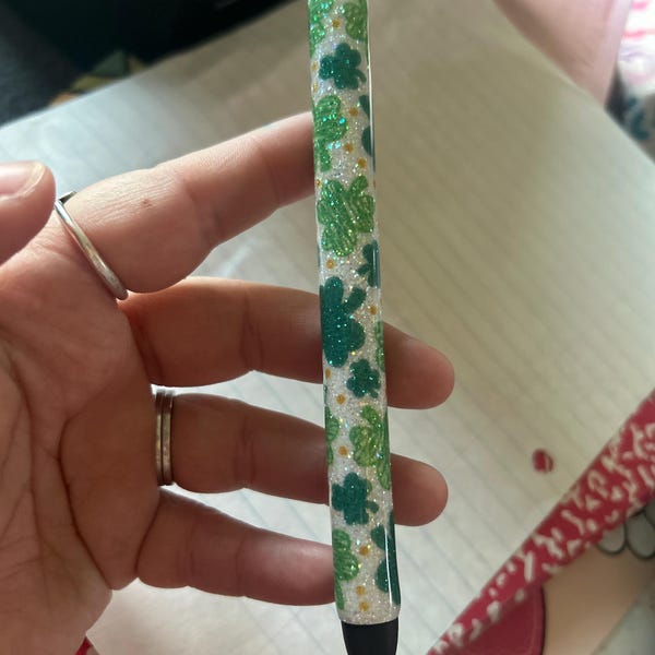 Phases of the Moon Glitter Gel Pen, Custom Epoxy Glitter Pen, Custom ...