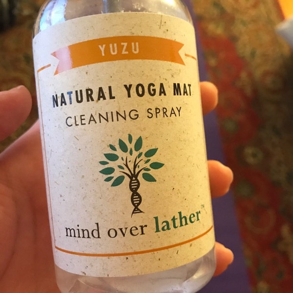 Lavender Mint Natural Yoga Mat Cleaner, 8oz - Etsy