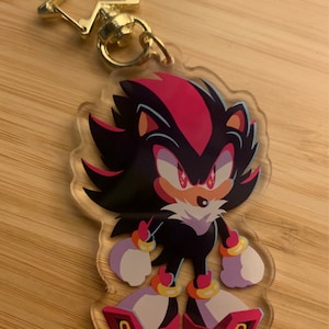 Sonic the Hedgehog and Shadow the Hedgehog Acrylic Keychain - Etsy