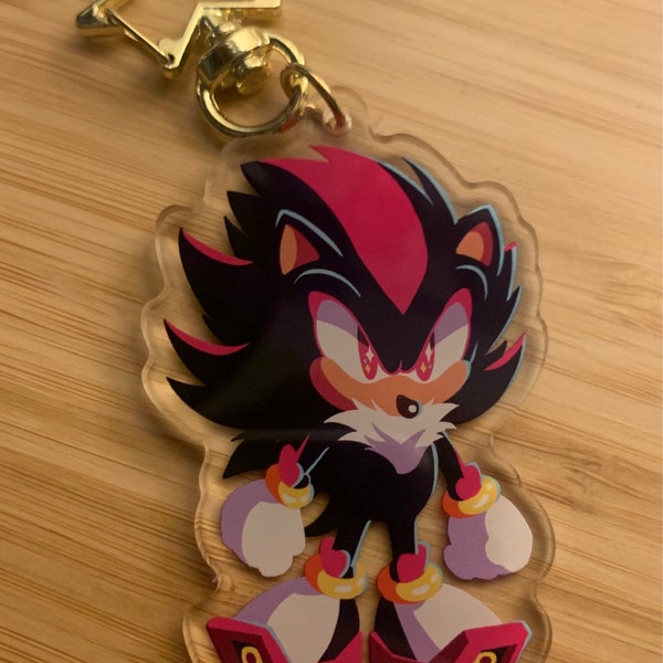 Sonic the Hedgehog and Shadow the Hedgehog Acrylic Keychains - Etsy