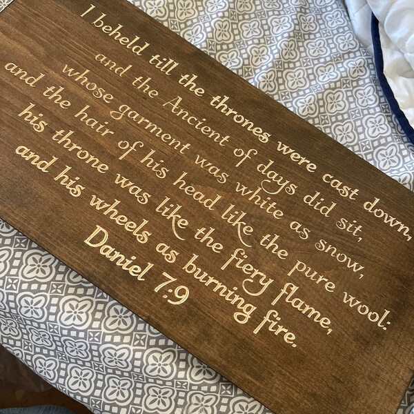 Bible Verse Wall Art Wood Sign Custom Christian Wall Art Scripture ...