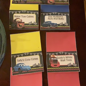 Cars Food Labels Instant Download, Cars Chalkboard Food Tent Cards ...
