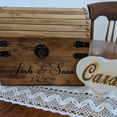 Rustic Wooden Card Box Rustic Wedding Card Box Rustic Wedding Decor ...