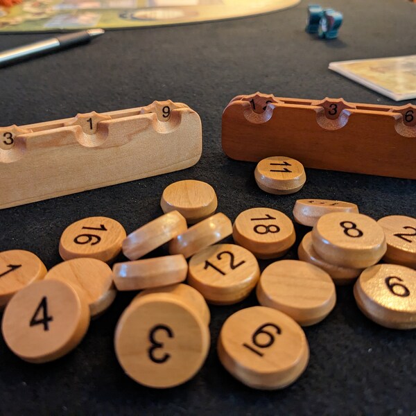 Number Game Tokens Standard Numbers 1-10/roman Numerals 1-10 or Custom ...