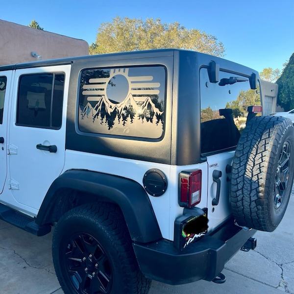 Fits 2010-2024 Toyota 4RUNNER Rear Side Windows Topographic Map Decal ...