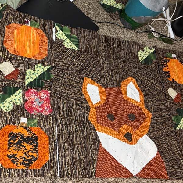Pumpkin Paper Pieced Pattern - Block for Halloween or Fall Quilt - Etsy