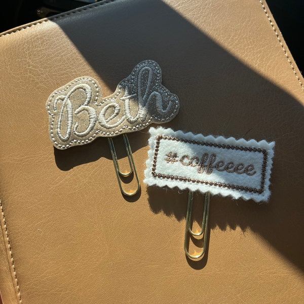 Name Clip - Name Paperclip - Name Paper Clip - Personalized Clip ...