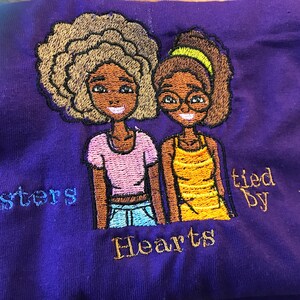 Machine Embroidery Design, Friends, Natural Hair, Friend, Woman 4, 5, 6 ...