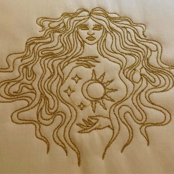 Celestial Women Goddess Magic Wizard Embroidery Designs Machine Instant ...