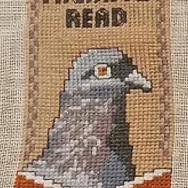 Witty Pigeon Cross Stitch Bookmark Pattern, Funny Sarcastic Pigeon ...