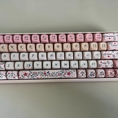 Green Little Hedgehog PBT Five-sided Sublimation Keycaps Foa/cherry ...