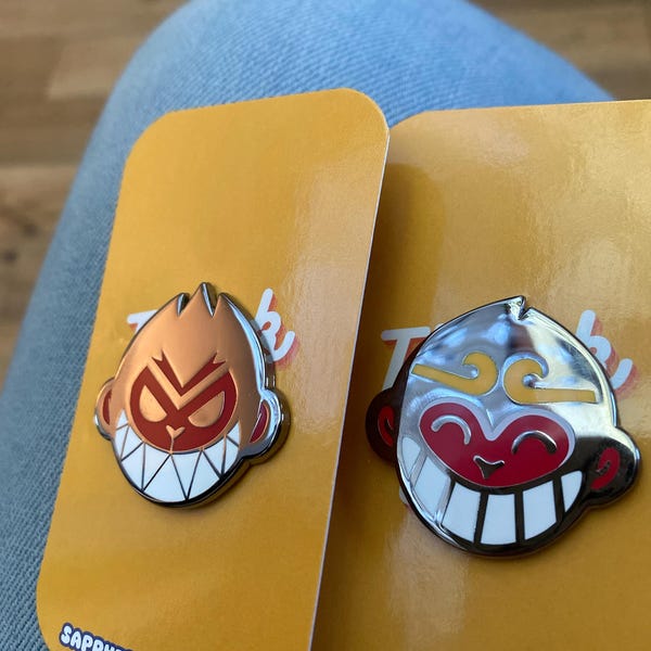 LMK: Sun Wukong and Macaque Logo | Enamel Pin - Etsy