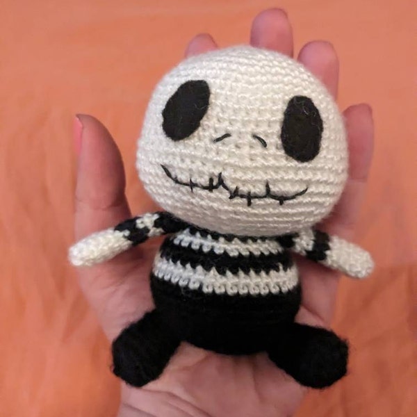 SKELLINGTON - Pattern Crochet - Amigurumi Jack Skellington Crochet ...