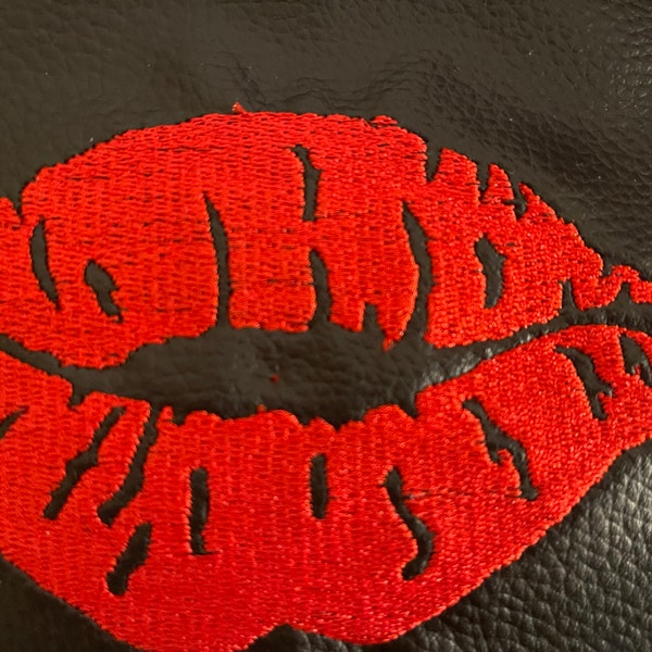 Lips Embroidery Design. Lipstick Embroidery Design. Machine Embroidery ...