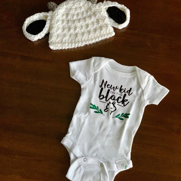 Baby Goat Hat, Billie Goat, Crochet Baby Hat, Photo Props, Baby Shower ...