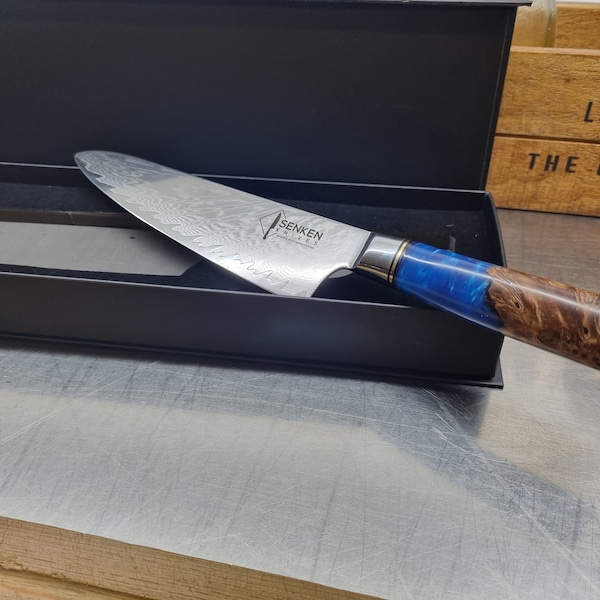 67-layer Damascus Steel Kitchen Knife Set - 7-piece Japanese Chef Knife ...