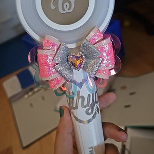 SEVENTEEN SVT Caratbong Ribbon Bow Keychain Pendant Light - Etsy