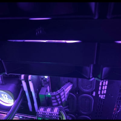 120mm 240mm 360mm AIO Radiator Shroud Computer Fan PC Case Mod Custom ...