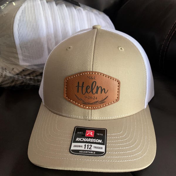 Leather Patch Hats, High Quality Stitching, Custom Logo, Branded Hats ...