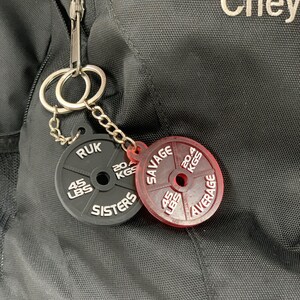 Customizable 45 LB Weight Keychain - Etsy