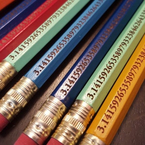 Perfect for Pi Day the Pi Pencil to 96 Digits 6 Pack Look Smarter for ...