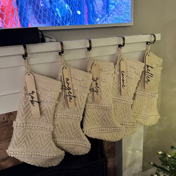Stocking Tags | Personalized Stocking Tags | Laser Cut Stocking Tags ...