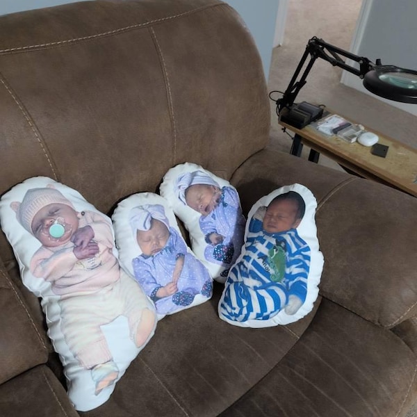 Custom Life-size Baby Pillow Keepsake With Picture, Personalized Photo ...