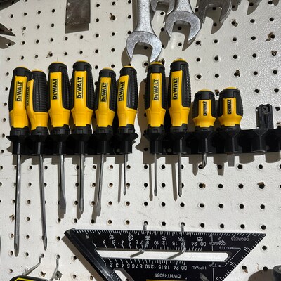 Bits or Socket Case Holder for Pegboard, Ryobi Link Wall Rails, or Wall ...