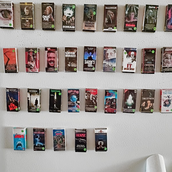 VHS Inspired Mini Magnets 1" X 2" Lots of Titles You Choose! Horror ...