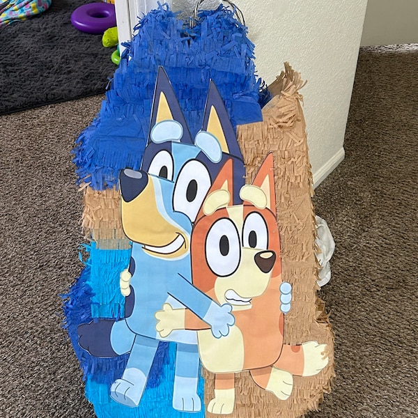 Bluey Pinata! 27”x16”x4” Bluey and Bingo - Etsy