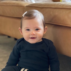 Small Velvet Fully Lined Barrettes Baby Barrettes Toddler | Etsy